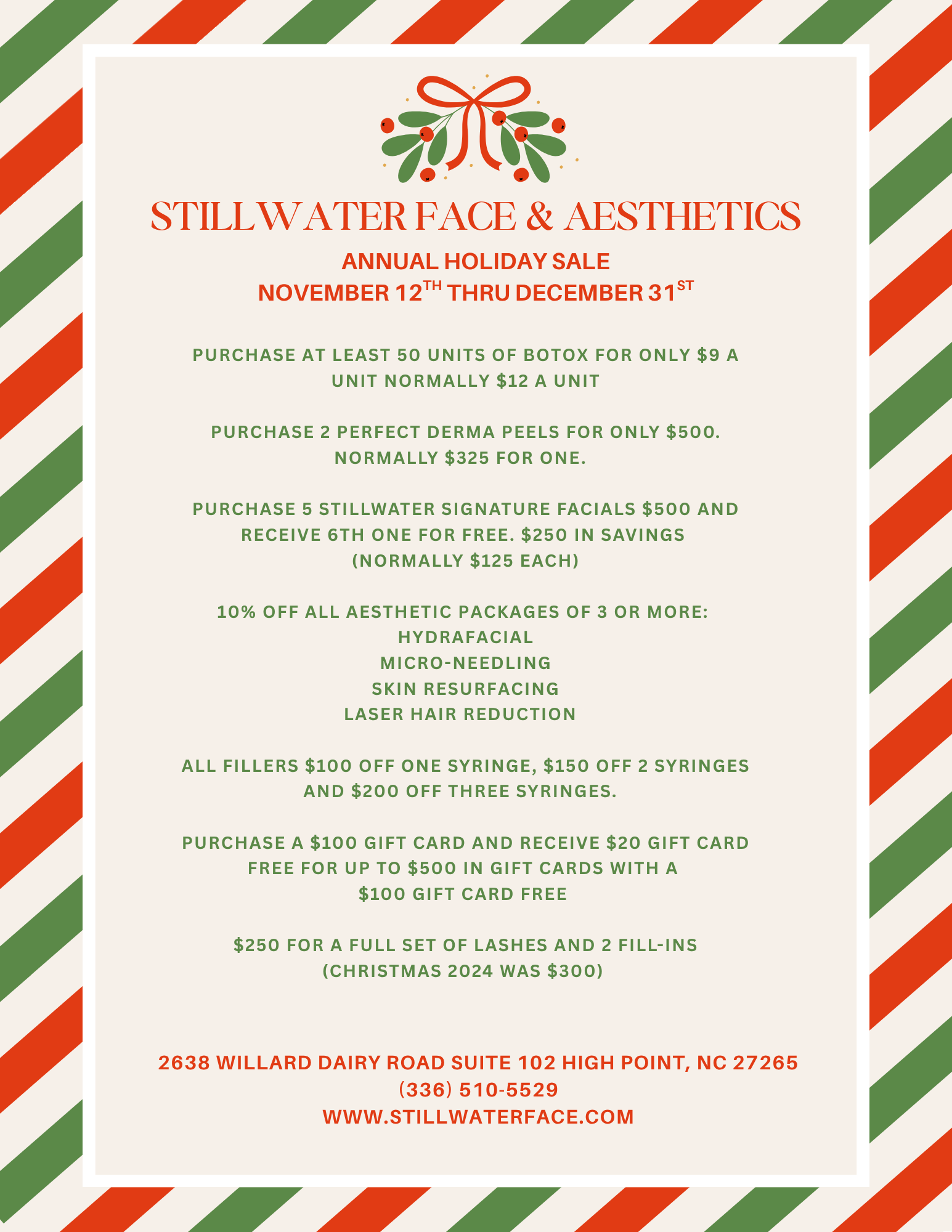 Specials - Stillwater Face & Aesthetics